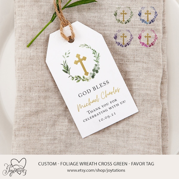 Christening Tag - Etsy