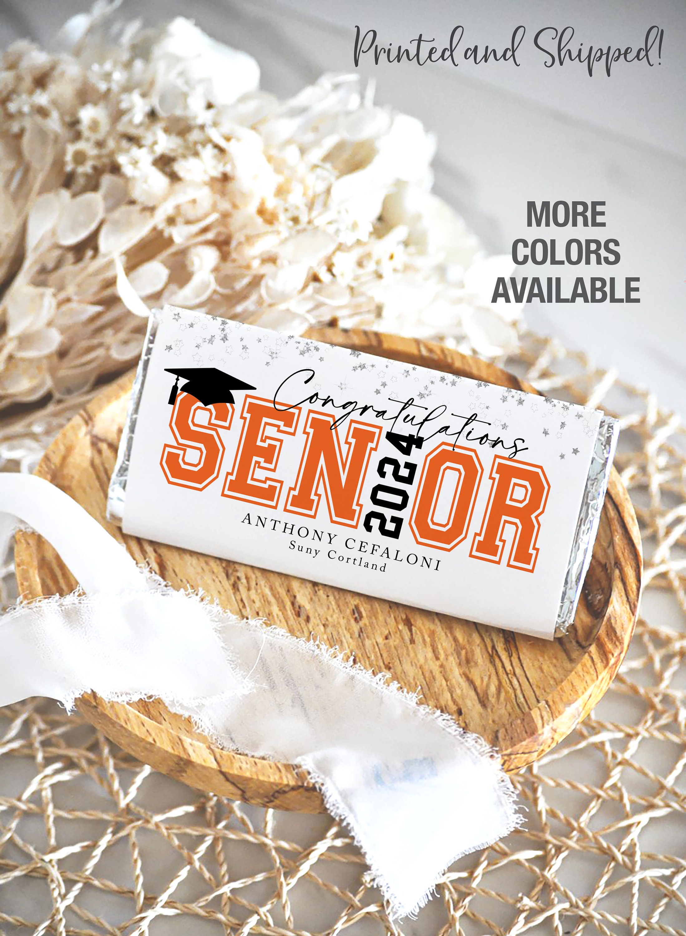 Graduation Hershey's Chocolate Bar Wrappers Printed, Graduation Party ...