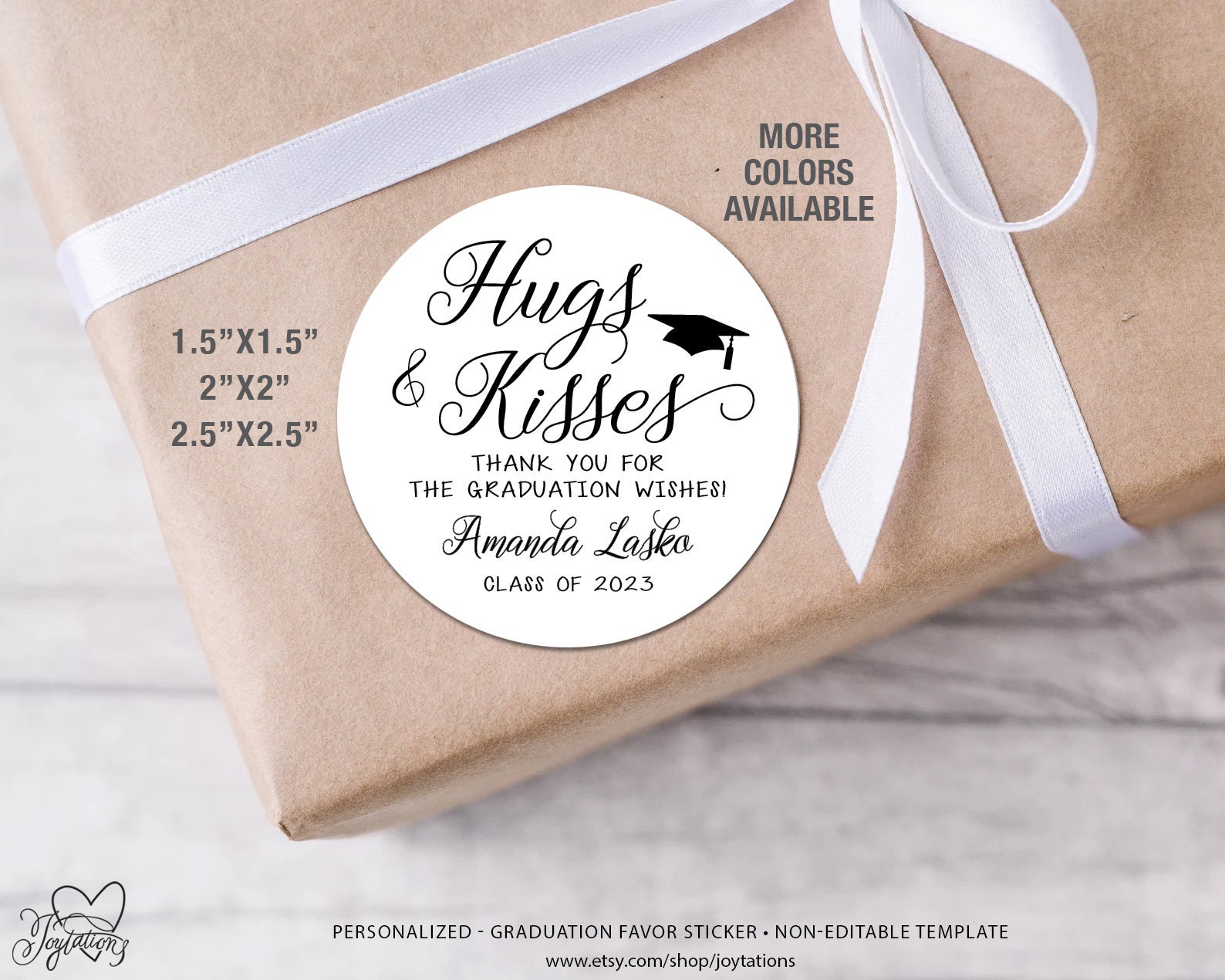 Personalized Graduation Thank You Stickers, Graduation Decorations 2024 ...