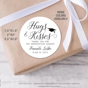 Personalized Graduation Thank You Stickers, Graduation Decorations 2025 ...