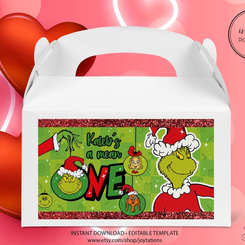 Grinch Gable Box Template - Etsy