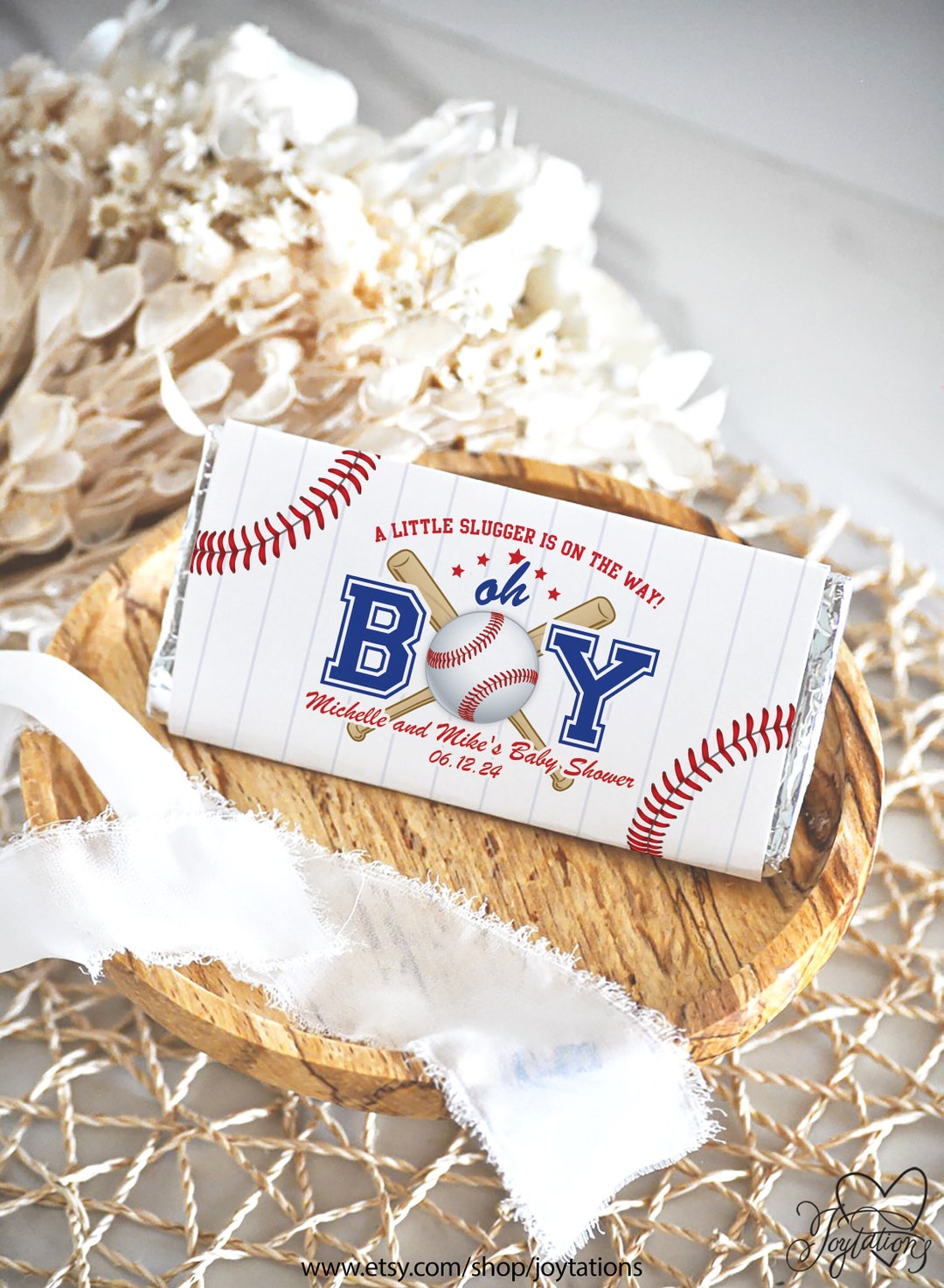 Baseball Baby Shower Hershey's Chocolate Bar Wrappers Printed, Sports ...