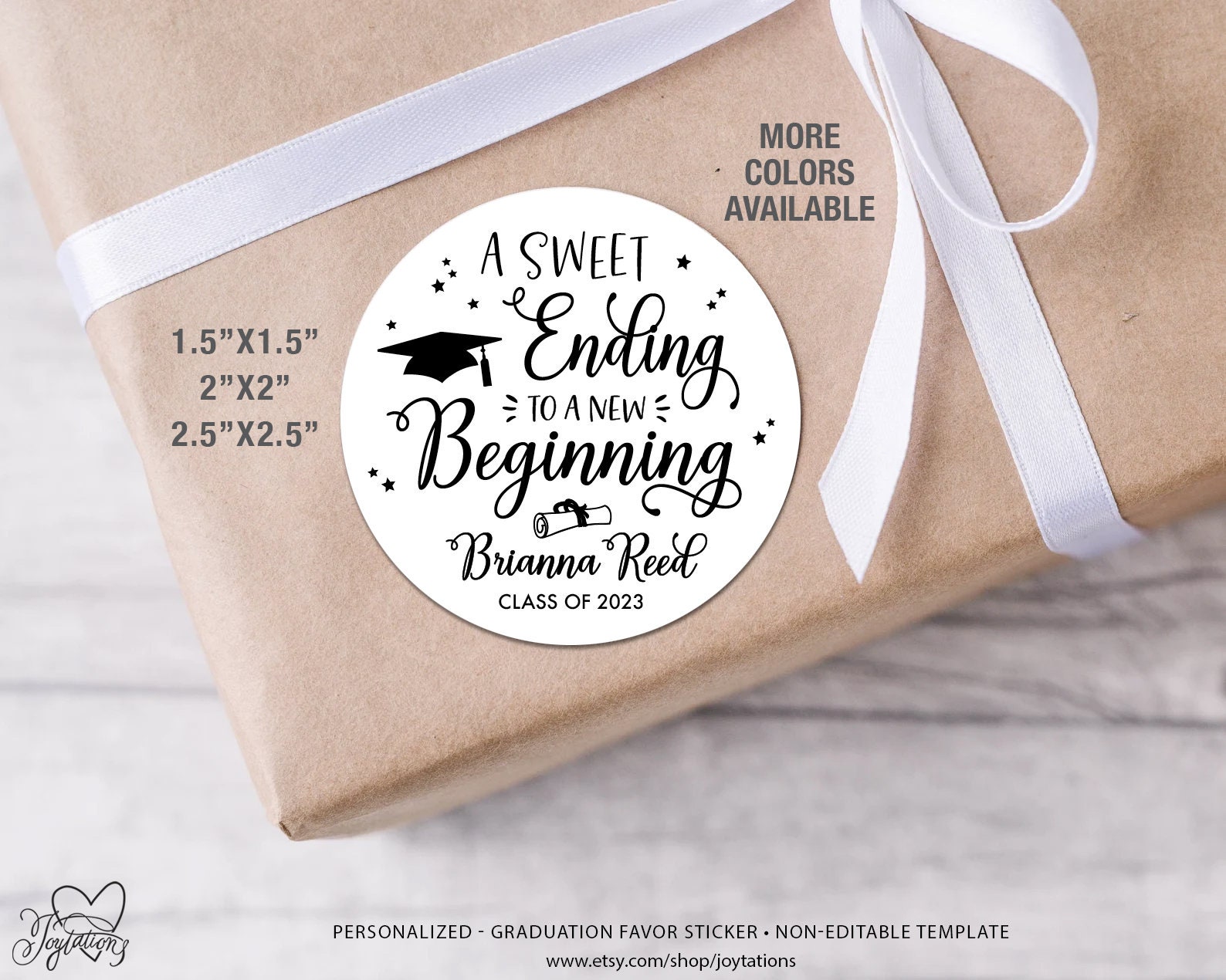 Personalized Graduation Thank You Stickers, Graduation Decorations 2024 ...