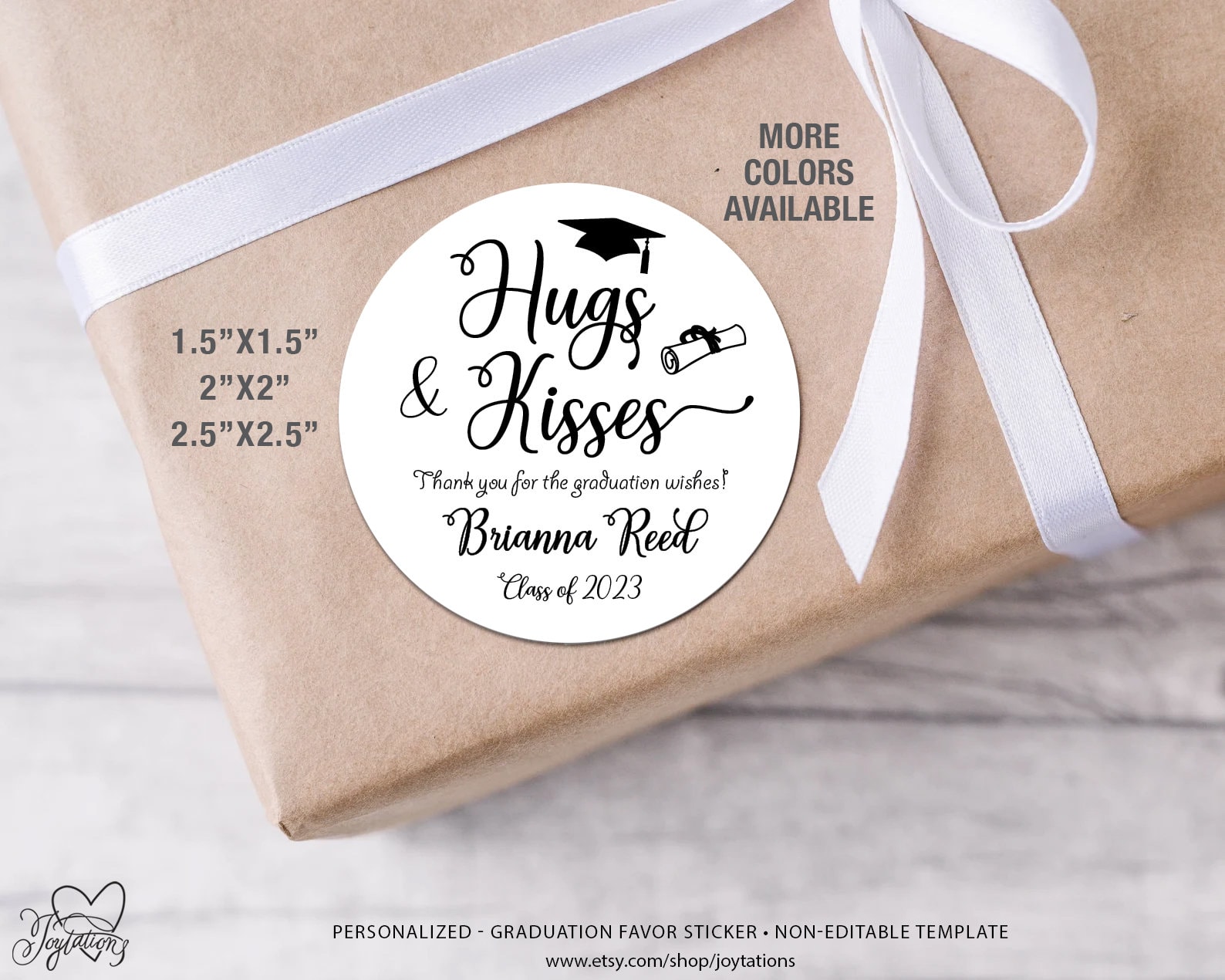 Personalized Graduation Thank You Stickers, Graduation Decorations 2024 ...