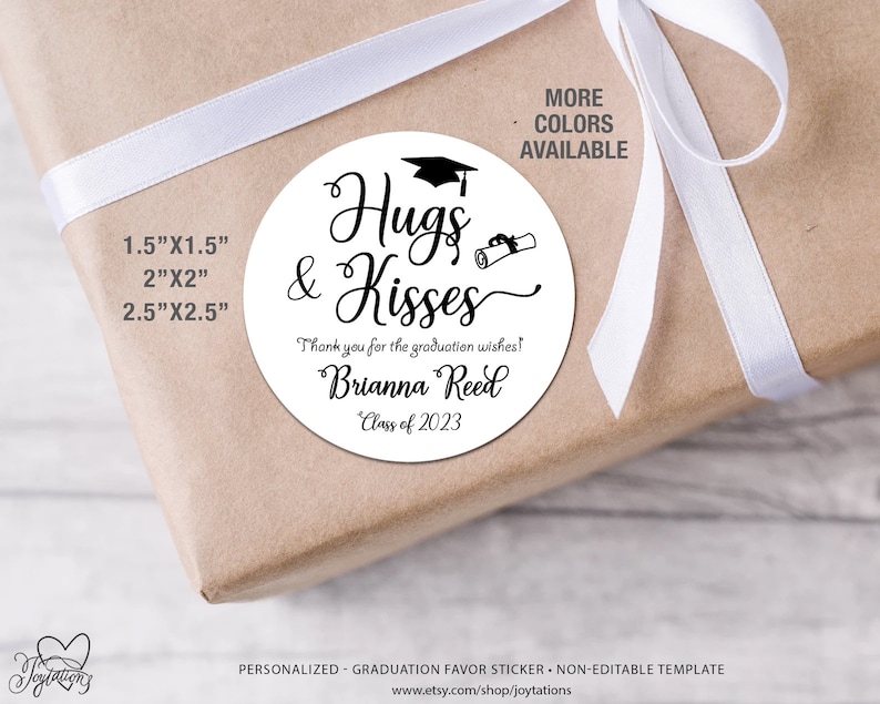 Personalized Graduation Thank You Stickers, Graduation Decorations 2025 ...