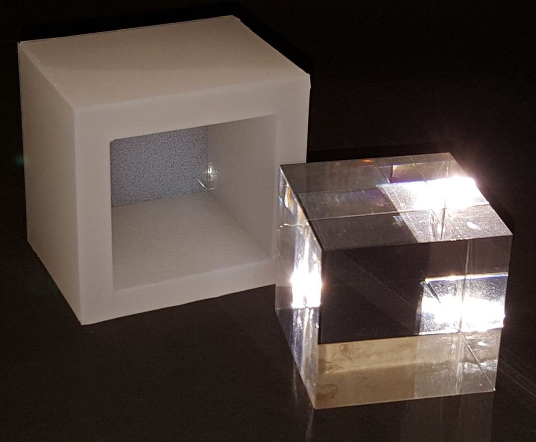 Square Cube 5cm X 5cm Sharp Corner Food & Heat Safe Silicone Mould ...