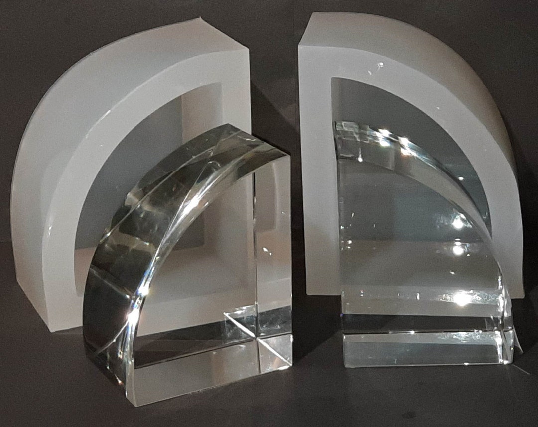 Bookend Pair Curved 13cm X 10cm X 8cm (extra Deep) Food & Heat Safe ...