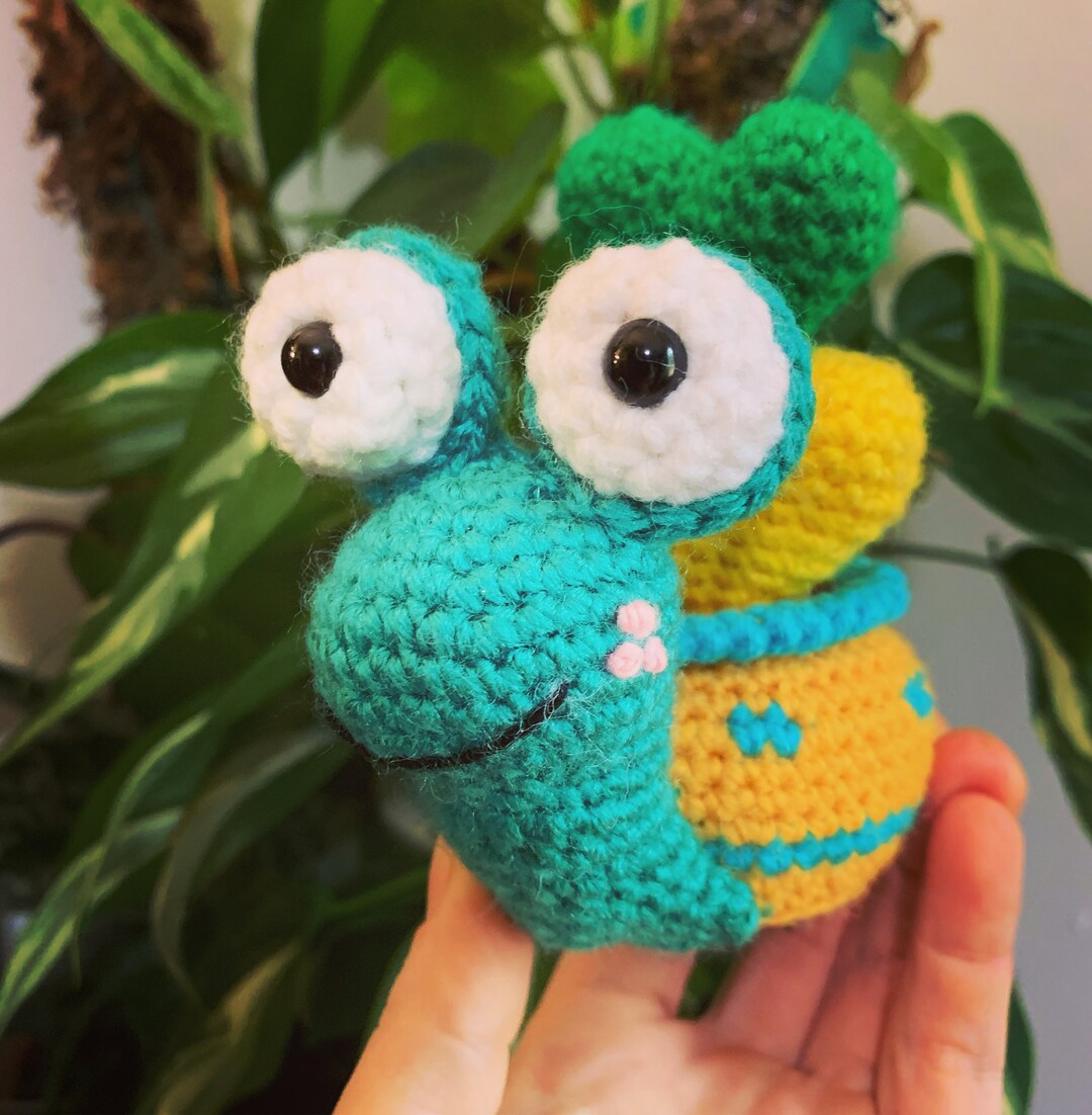 Crochet Snail, Doll, Plushie, Handmade, Gary, Derp, Funny, Cute - Etsy
