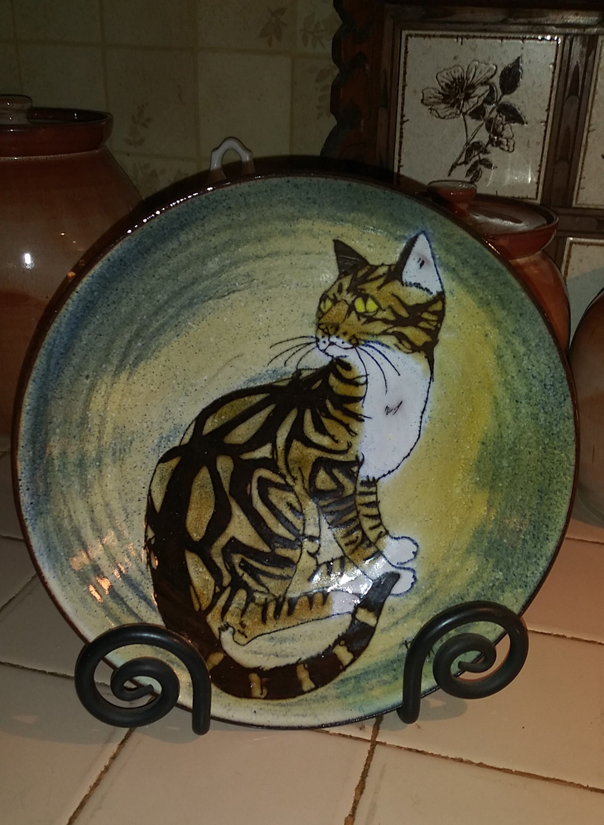Chelsea Studio Pottery Cuenco grande para gatos - Etsy España