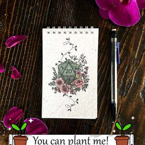 Dnd Plantable Druid Notepad | Dnd Eco Notepad | Dnd Gift | Dnd Growable ...