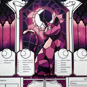 Wizard Dnd Character Sheet | Dnd Twilight Familiars Bundle | Dnd ...