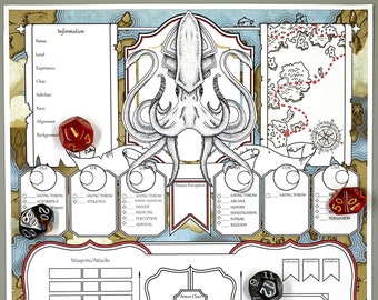 Dungeons & Dragons/rpg Character Sheet - Etsy