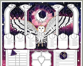 Lloth Dnd 5e Character Sheet Dnd Character Journal Dungeons and Dragons ...