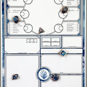Storm Barbarian Dnd 5e Character Sheet Digital Download - Etsy