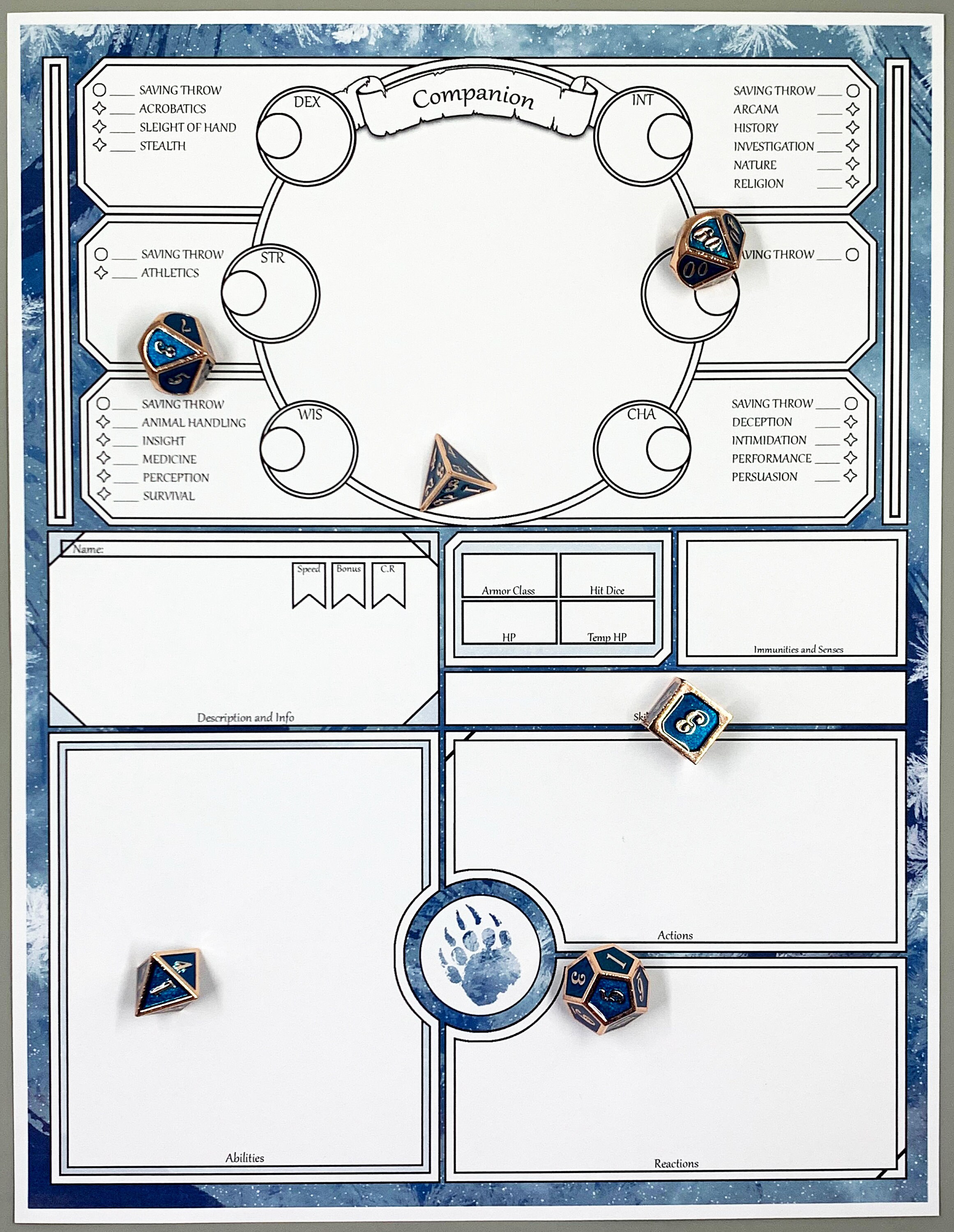 Storm Barbarian Dnd 5e Character Sheet Digital Download - Etsy