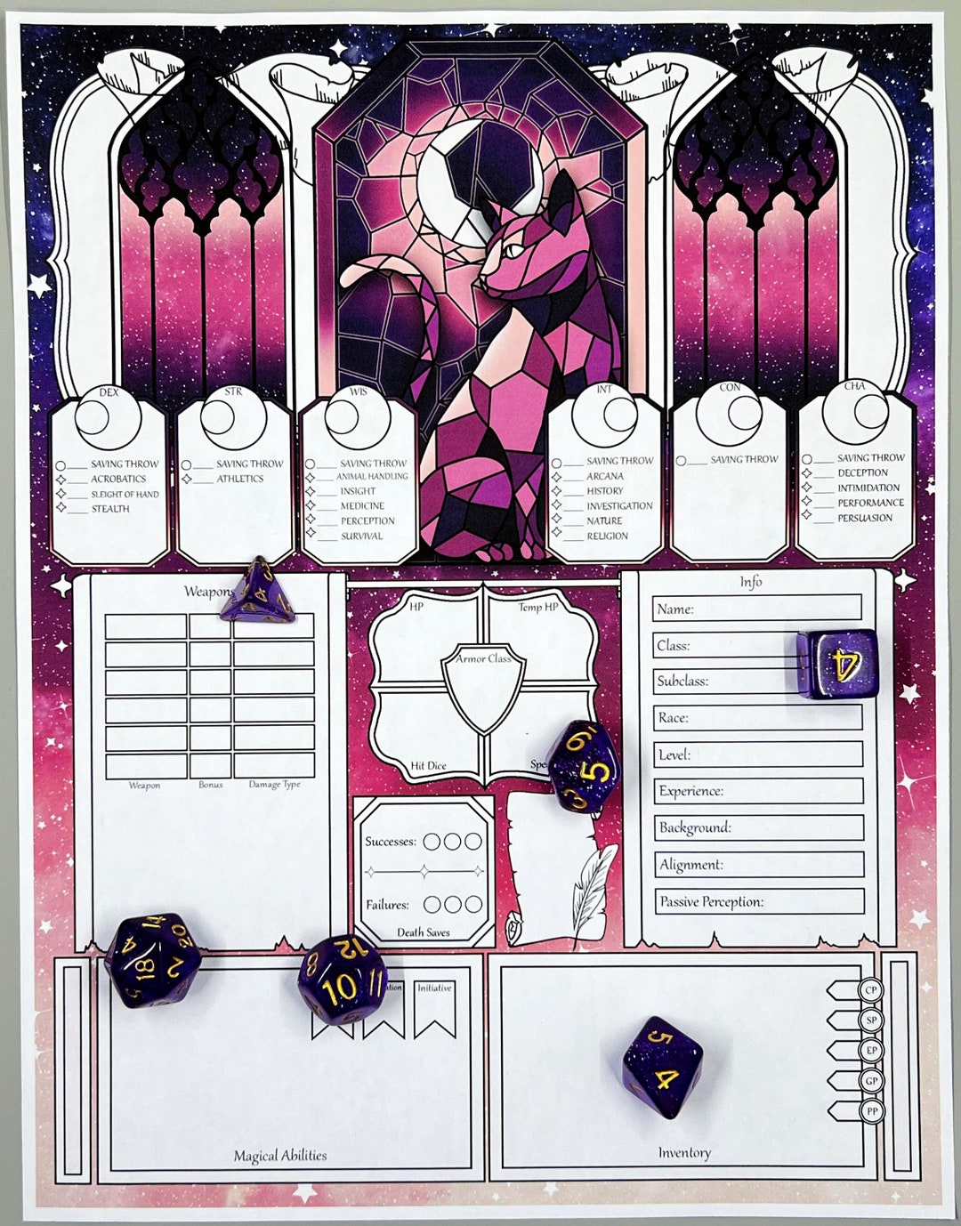 Wizard Dnd Character Sheet | Dnd Twilight Familiars Bundle | Dnd ...