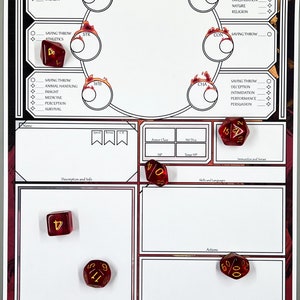 Phoenix Dnd 5e Character Sheet | Dnd Character Journal | Dungeons and ...