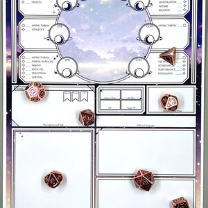 Druid Circle of Dreams Dnd 5e Character Sheet Digital Download - Etsy