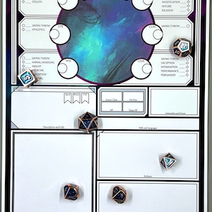 Displacer Beast Dnd 5e Character Sheet Digital Download - Etsy