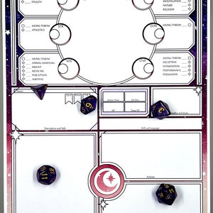 Cleric Twilight Domain Dnd 5e Character Sheet Digital Download - Etsy