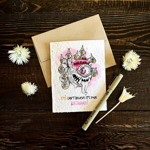 Dnd Plantable Beholder Birthday Card | Dnd Eco Card | Dnd Birthday ...