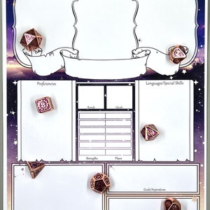 Druid Circle of Dreams Dnd 5e Character Sheet Digital Download - Etsy