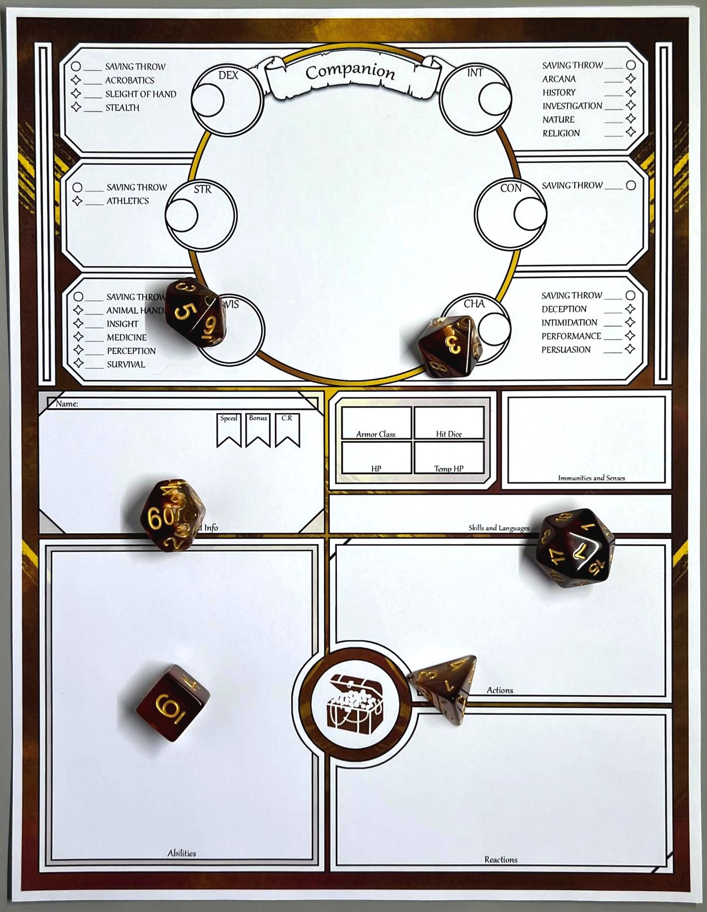 Dragons Hoard Dnd 5e Character Sheet Digital Download - Etsy