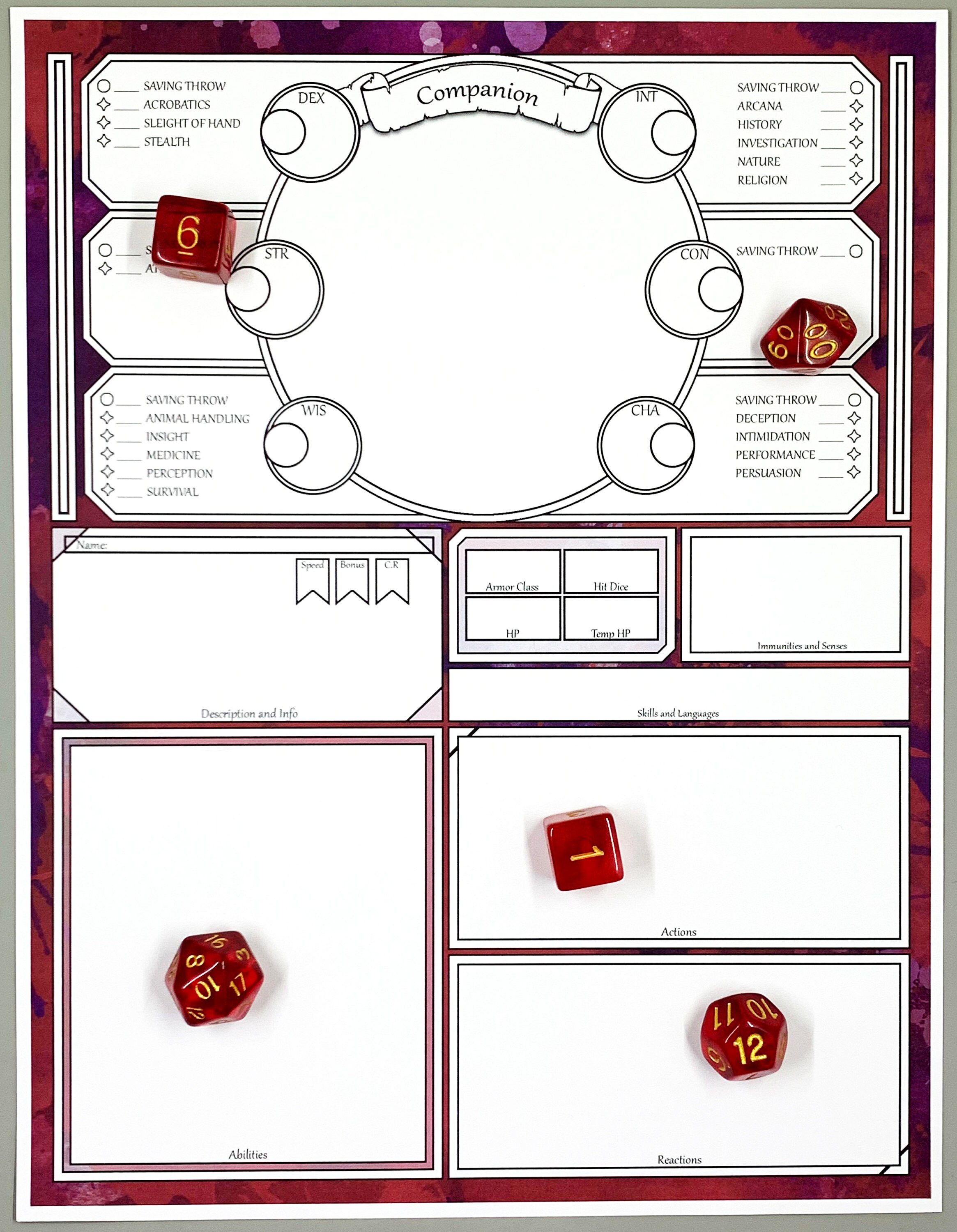 Rogue Dnd 5e Character Sheet - Etsy