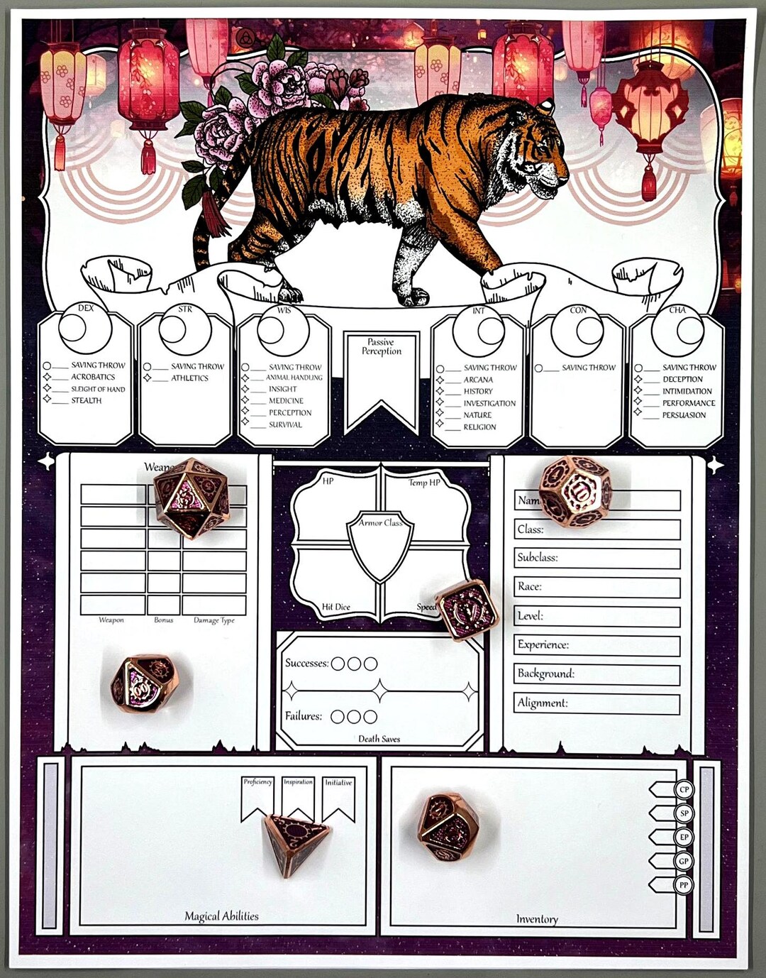 Lantern Dnd 5e Character Sheet Dnd Character Journal Dungeons and ...