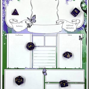 Pathfinder Feywild Dragon 2e Character Sheet Digital Download - Etsy