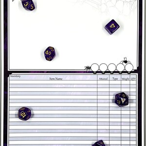 Lloth Dnd 5e Character Sheet | Dnd Character Journal | Dungeons and ...