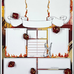 Dnd Character Sheet Dnd Character Journal Themberchaud - Etsy