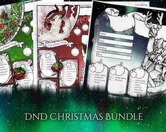 Christmas Solstice Dnd 5e Character Sheet Dnd Character - Etsy Canada