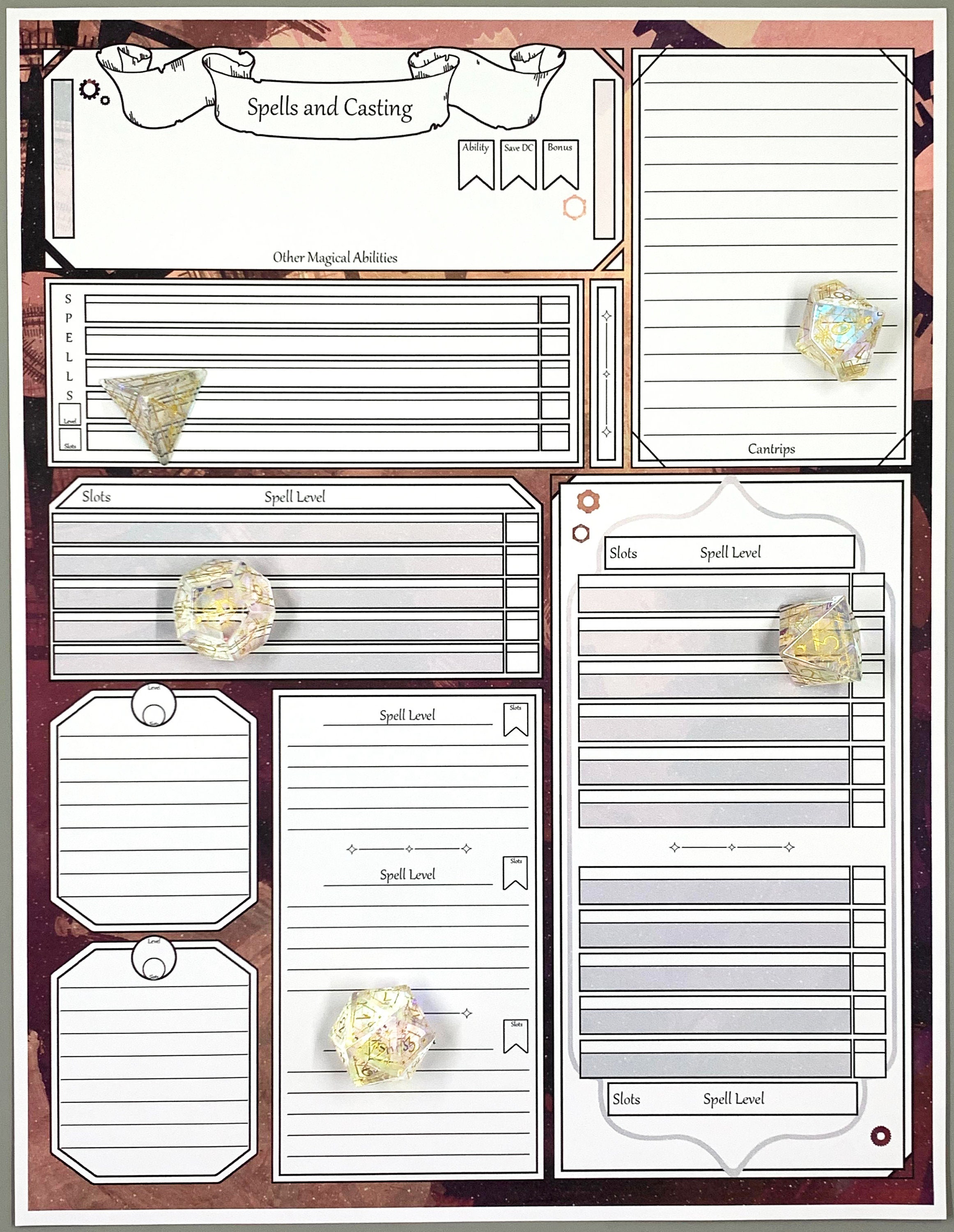 Artificer Dnd 5e Character Sheet - Etsy