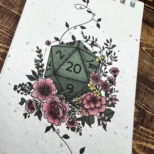 Dnd Plantable Druid Notepad | Dnd Eco Notepad | Dnd Gift | Dnd Growable ...