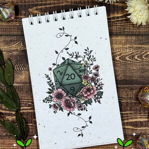 Dnd Plantable Druid Notepad | Dnd Eco Notepad | Dnd Gift | Dnd Growable ...