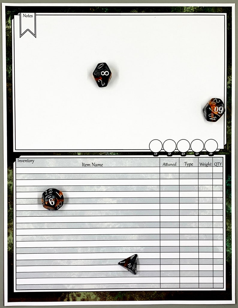 Necromancer Dnd 5e Character Sheet Digital Download - Etsy