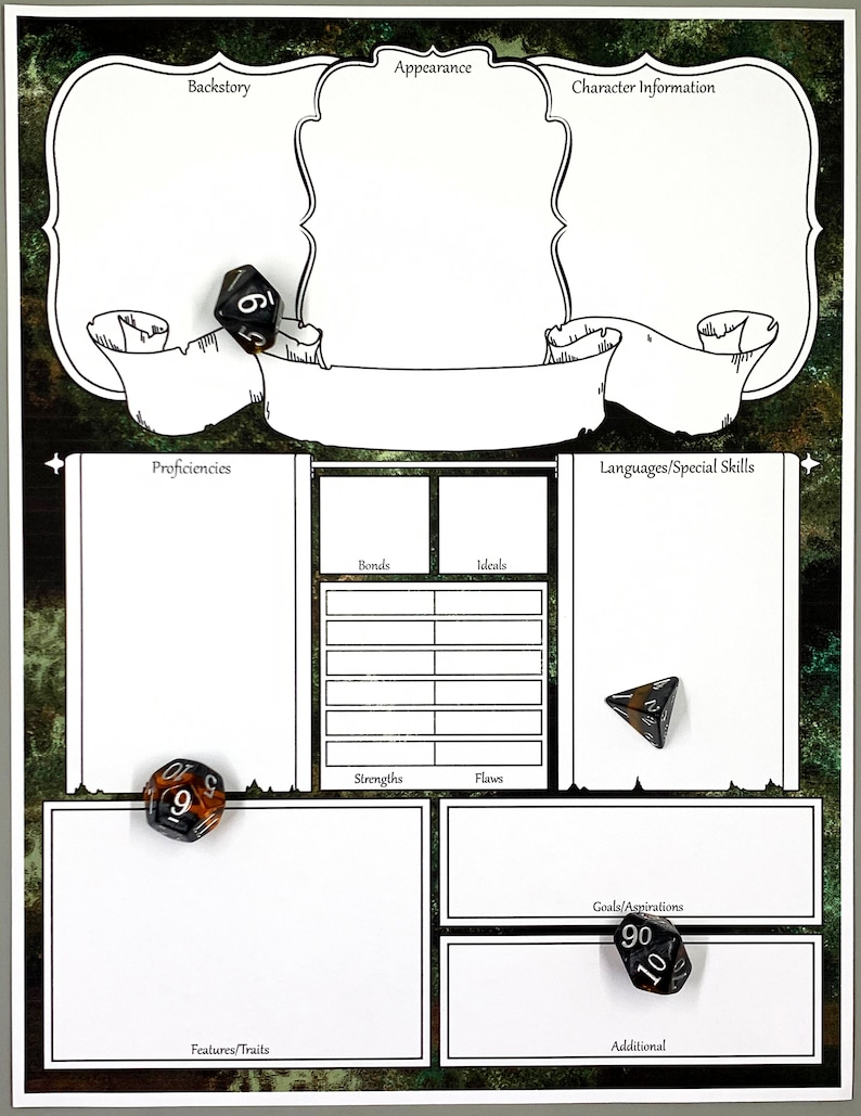 Necromancer Dnd 5e Character Sheet Digital Download - Etsy