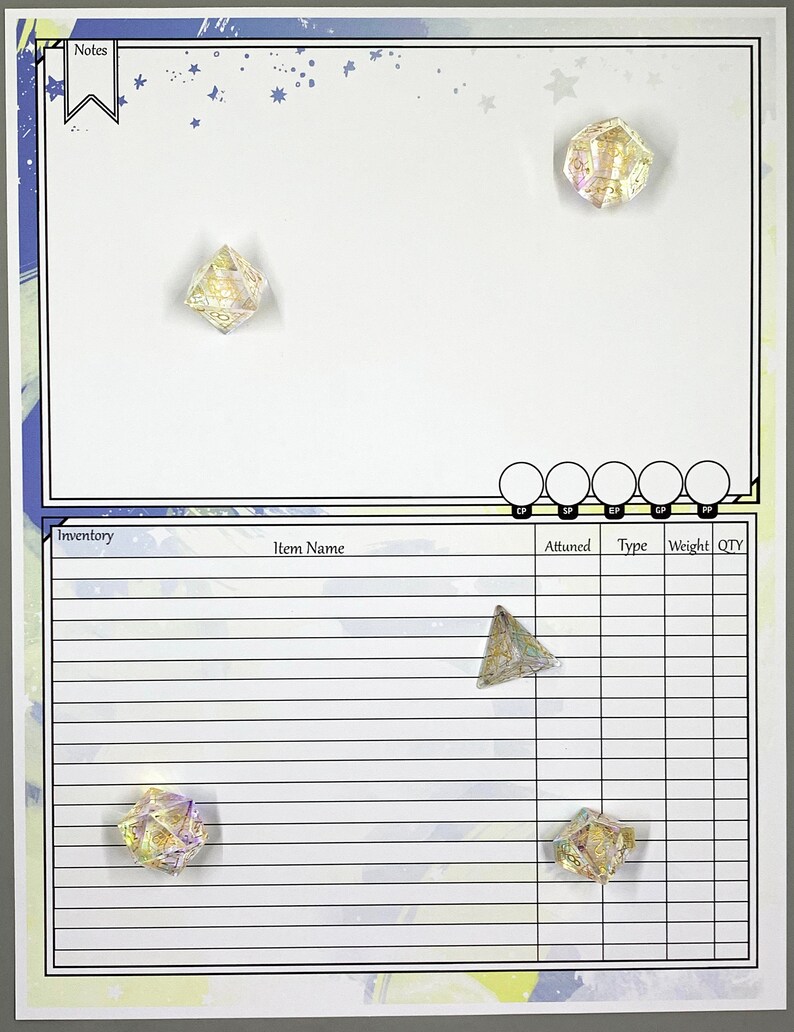 Cleric Light Domain Dnd 5e Character Sheet Digital Download - Etsy