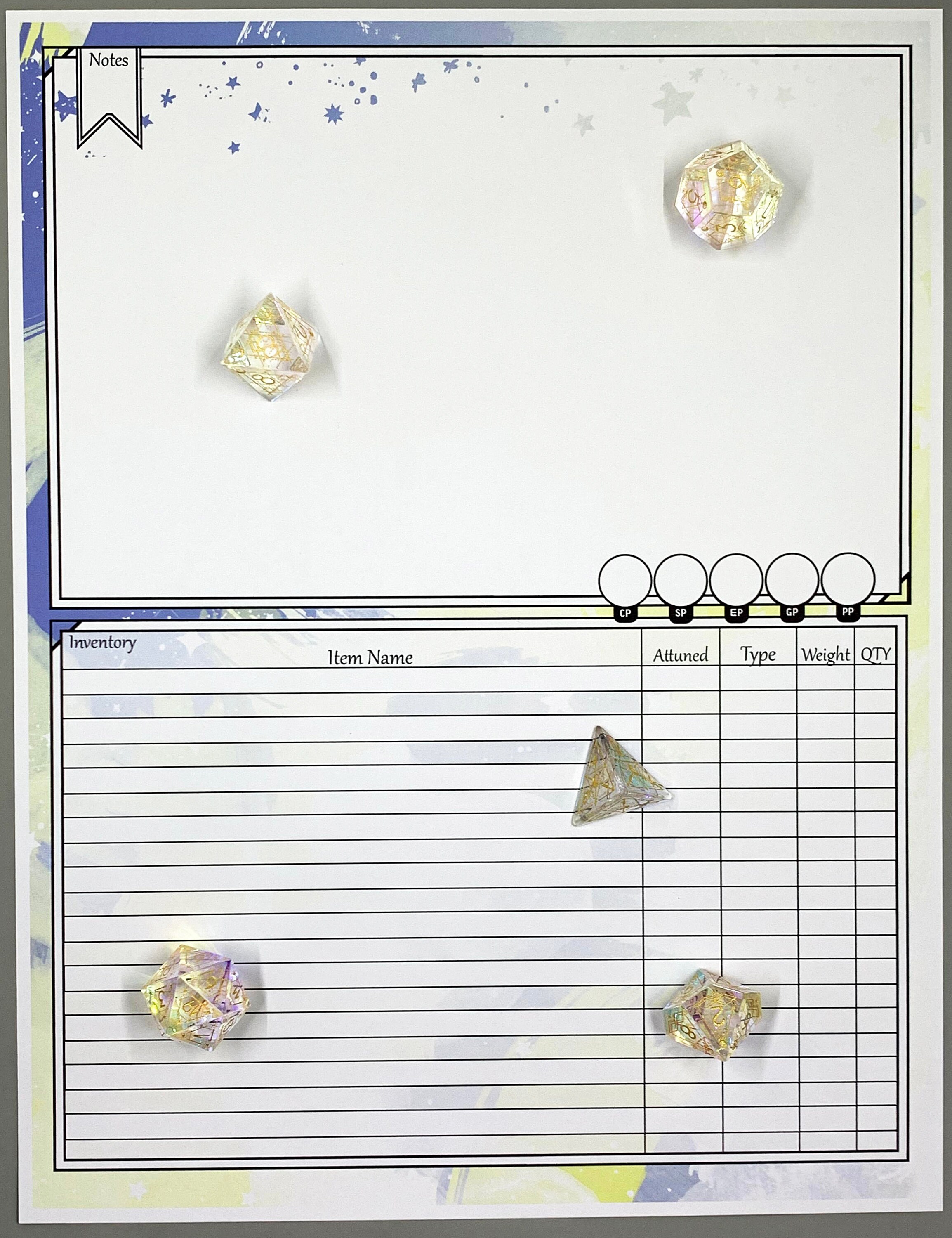 Cleric Light Domain Dnd 5e Character Sheet Digital Download - Etsy