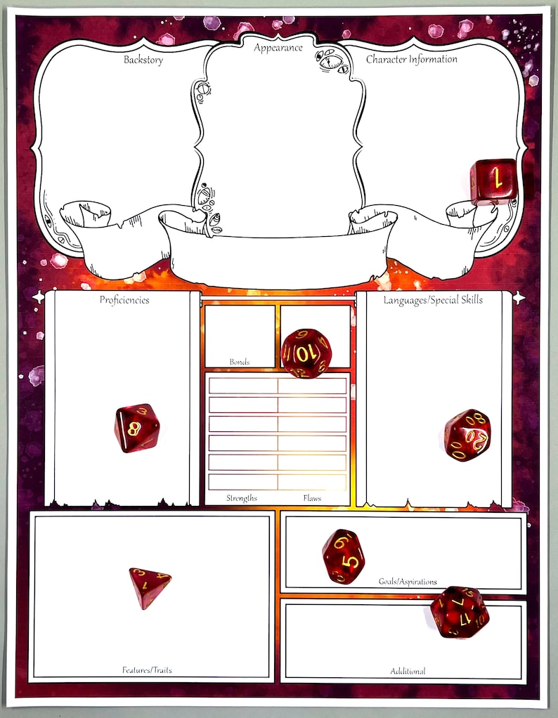 Beholder Dnd 5e Character Sheet Digital Download - Etsy