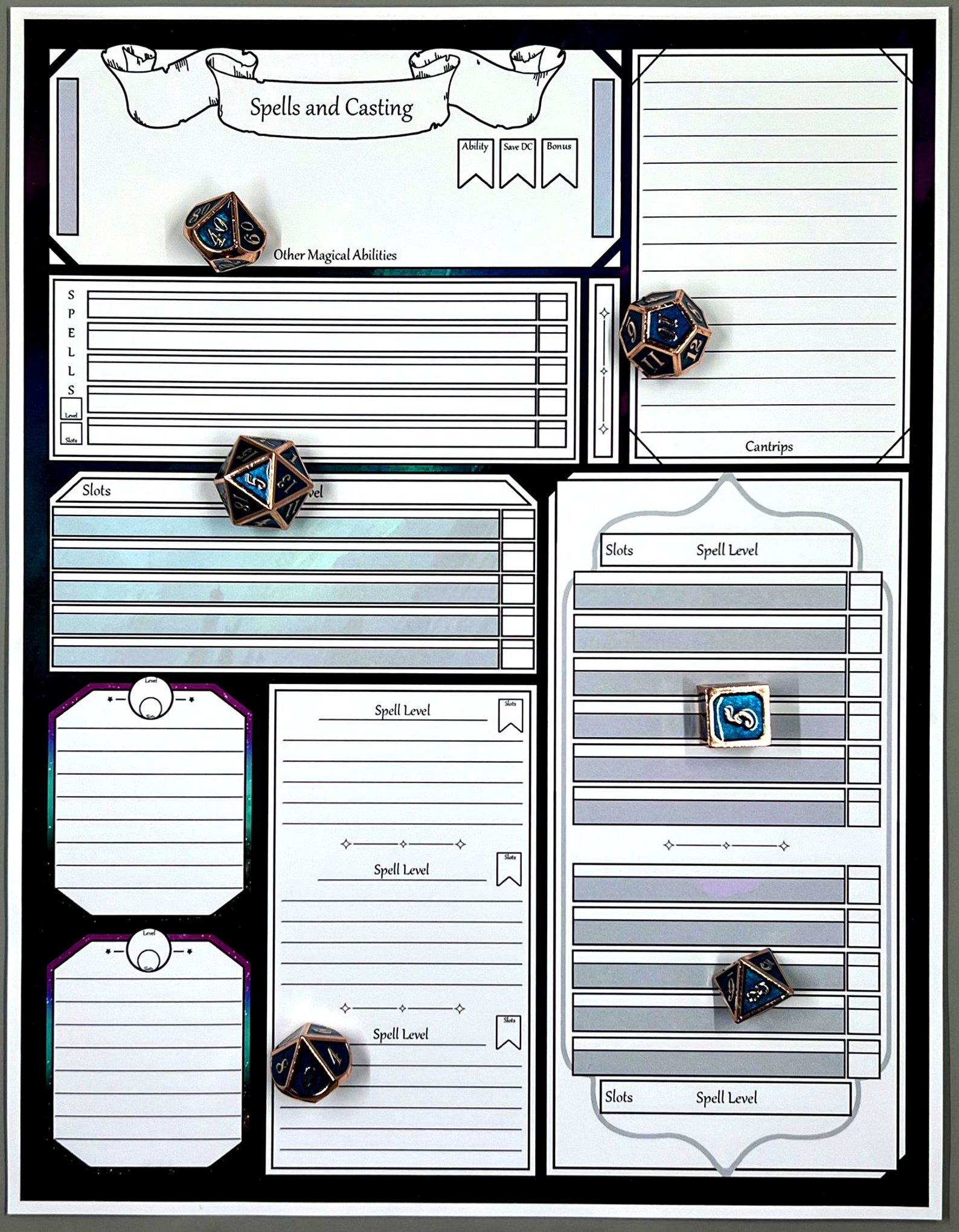 Displacer Beast Dnd 5e Character Sheet Digital Download - Etsy