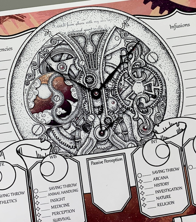 Artificer Dnd 5e Character Sheet - Etsy