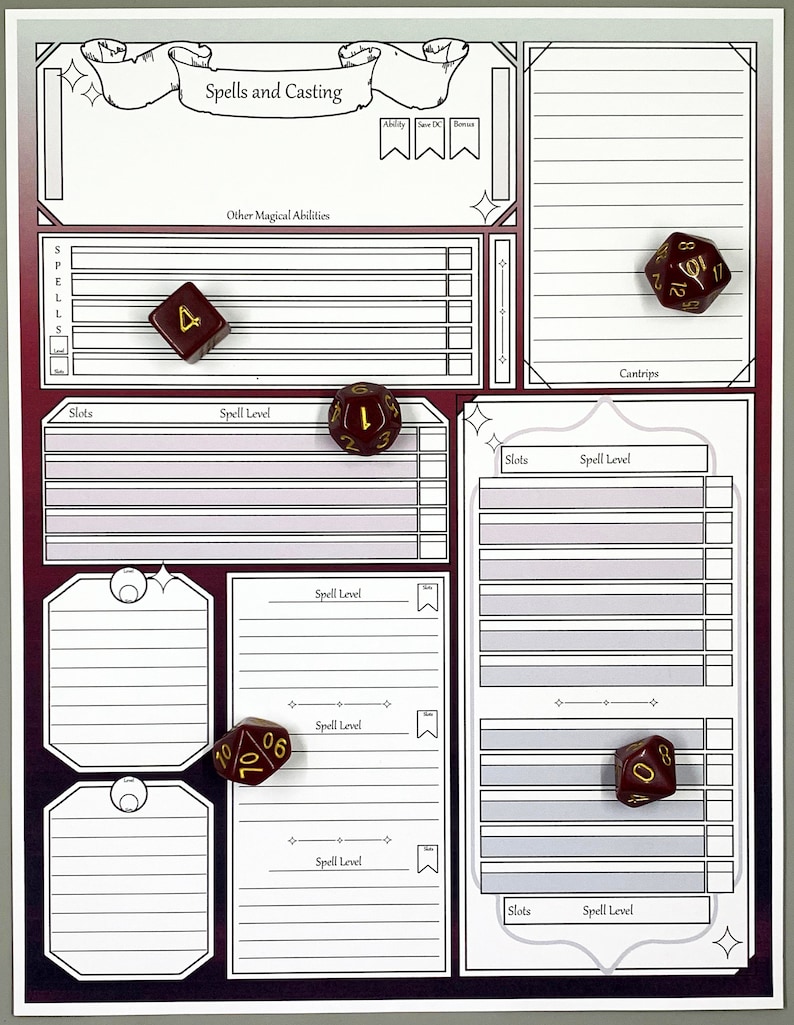 Vampire Dnd 5e Character Sheet - Etsy