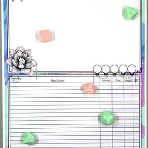 Jeweled Lotus Dnd 5e Character Sheet Digital Download - Etsy