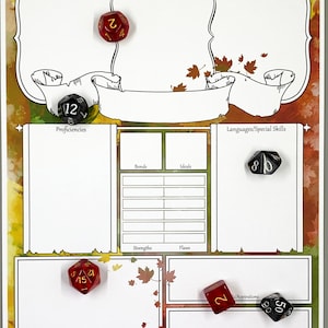 Ranger Dnd 5e Character Sheet | Dnd Character Journal | Dungeons and ...