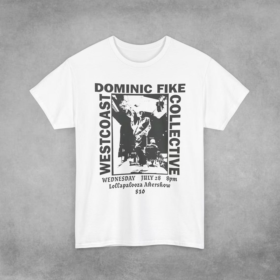 Dominic Fike Concert T-shirt Lollapalooza Indie Band Merch Alternative ...