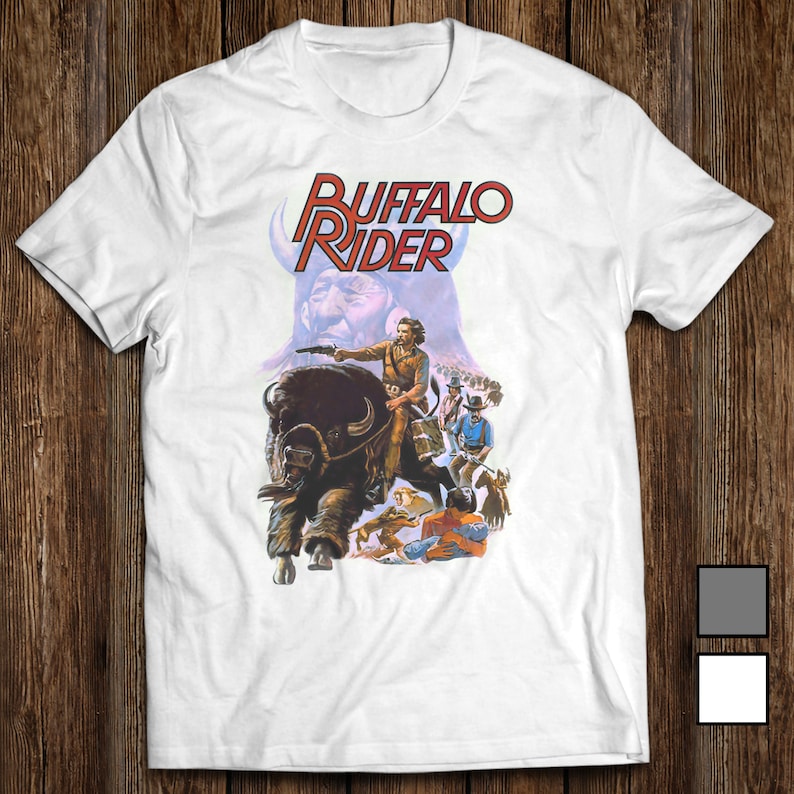 Buffalo Rider - Vintage Movie Poster Shirt - Etsy
