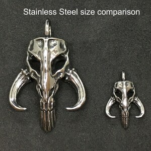 Stainless Steel Mythosaur Skull Pendant (large) - Etsy