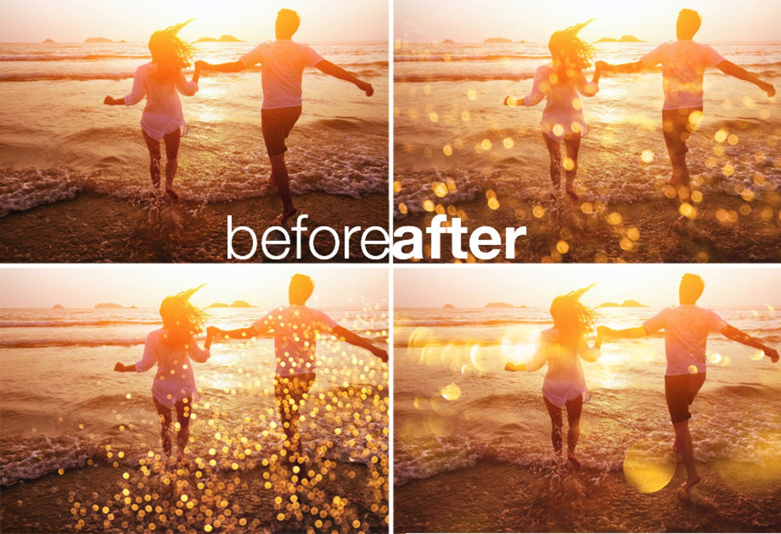 65 Light Reflections Photoshop Overlays: Golden and Silver | Etsy